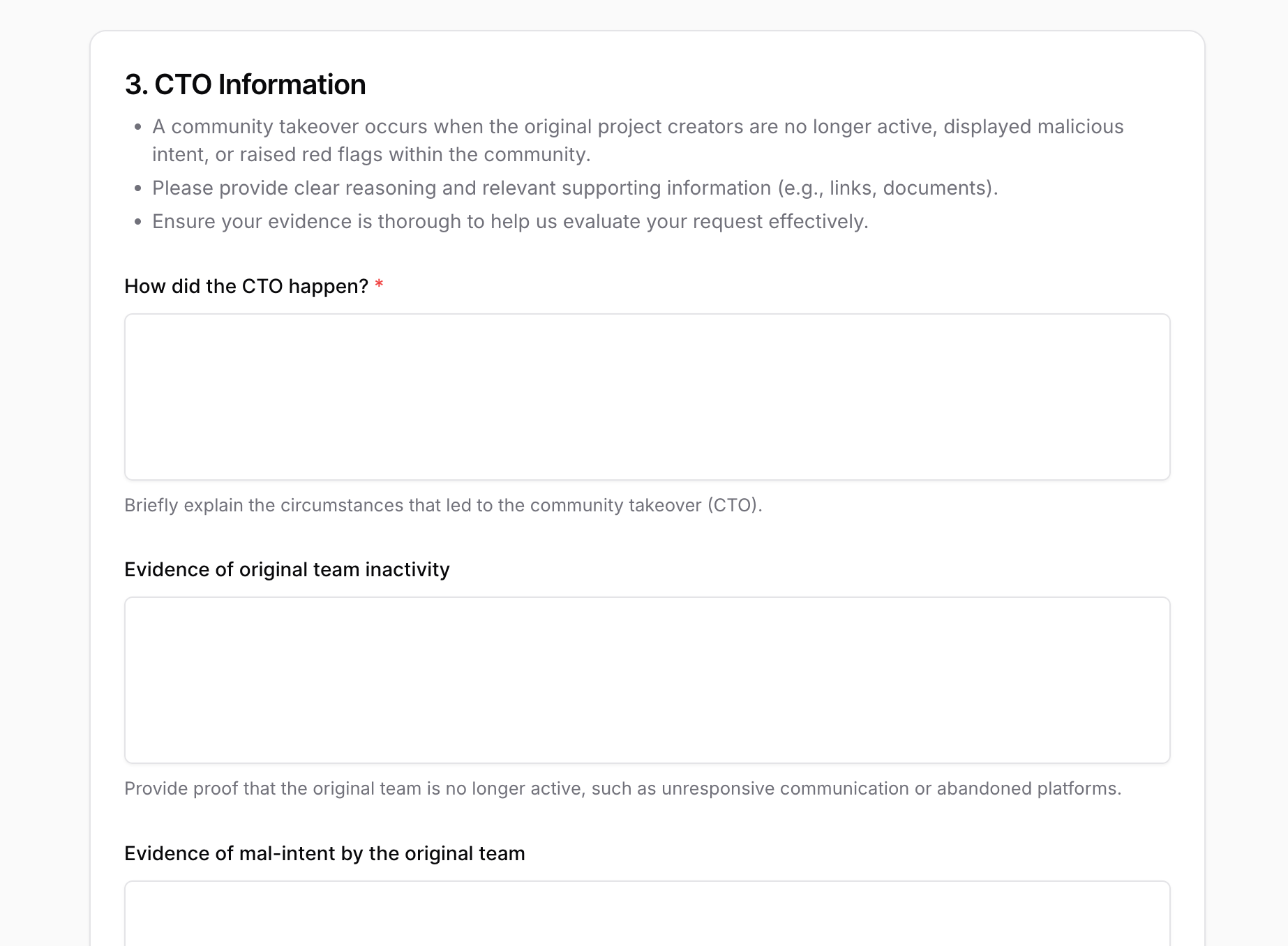 Guidelines for Community Takeover (CTO) Updates – CoinGecko